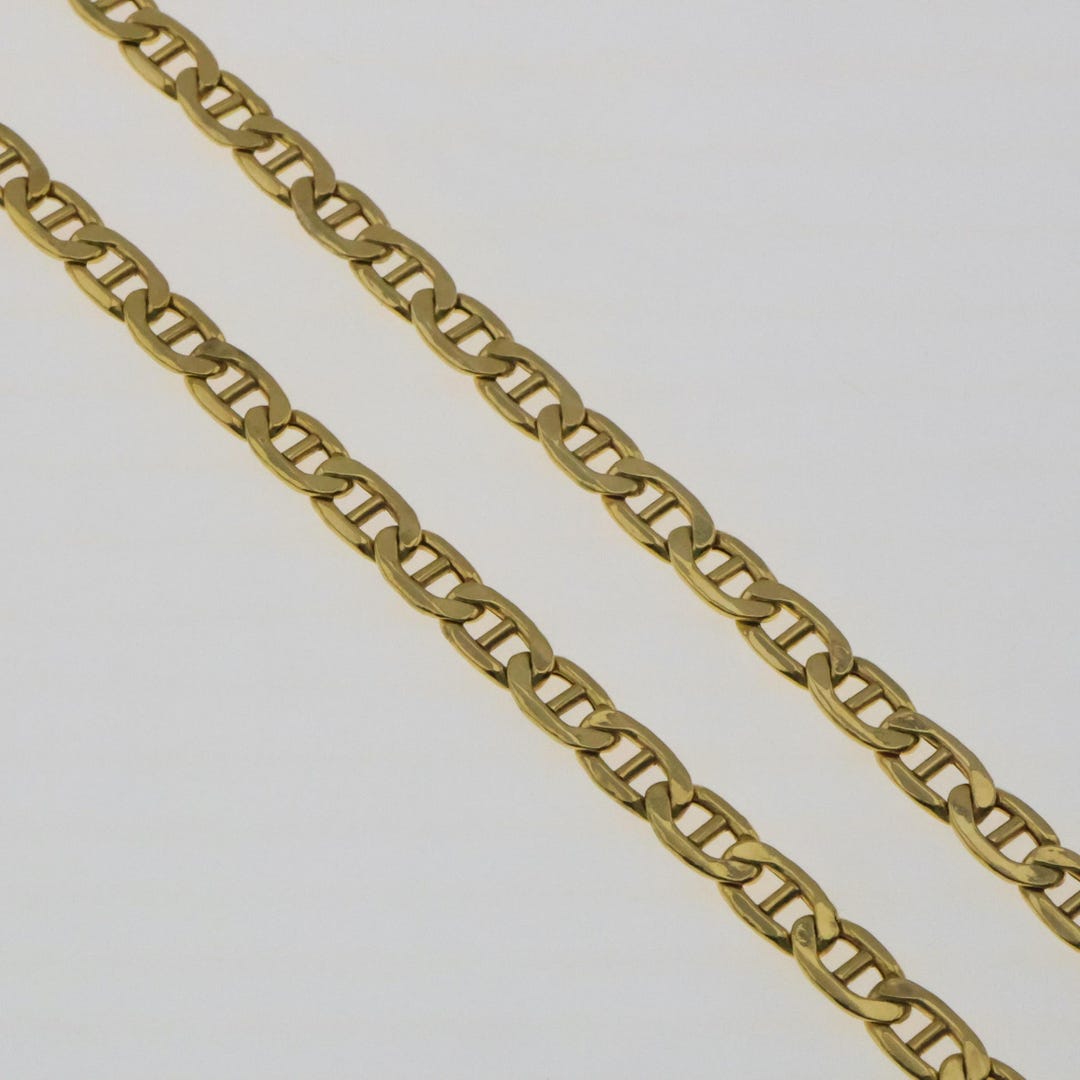 22" Anchor Link 10k Yellow Gold Estate Chain/necklace 15.7g - Etsy