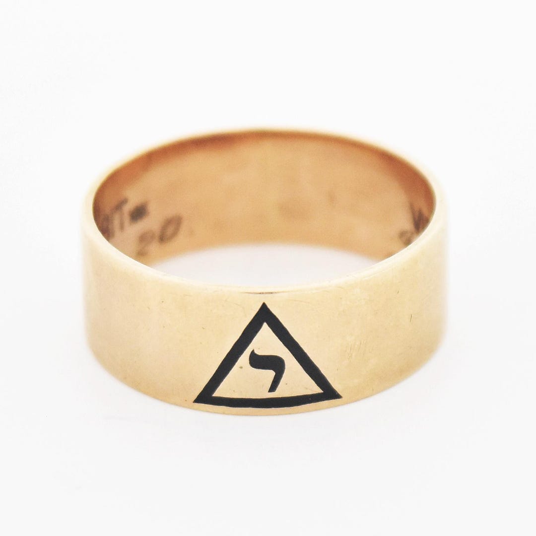Antique Masonic Scottish Rite 14th Degree Ring Sz 10 10k Rose Gold 4.9g ...