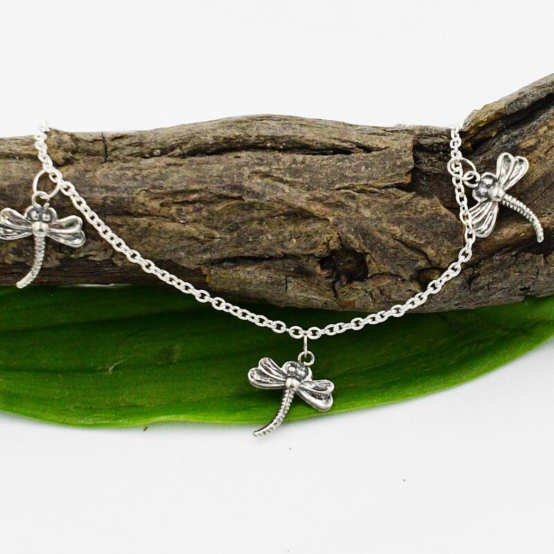 Dragonfly Anklet - Etsy