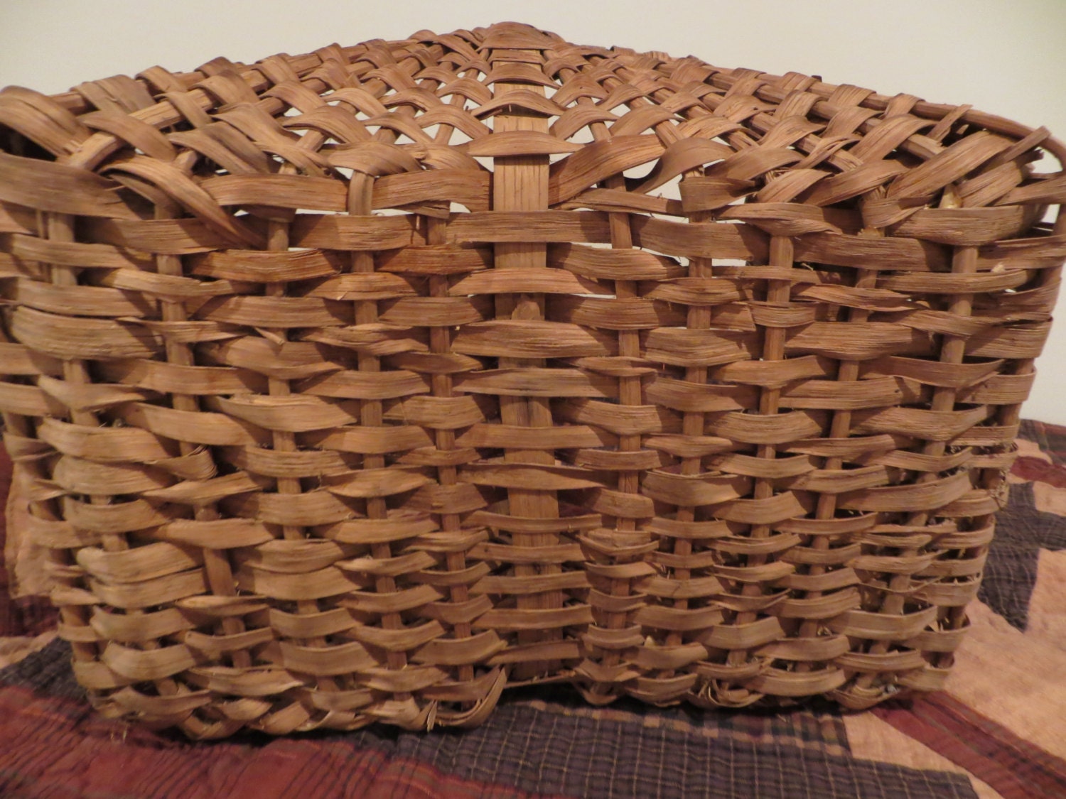 Ribbed Oak Basket - Etsy