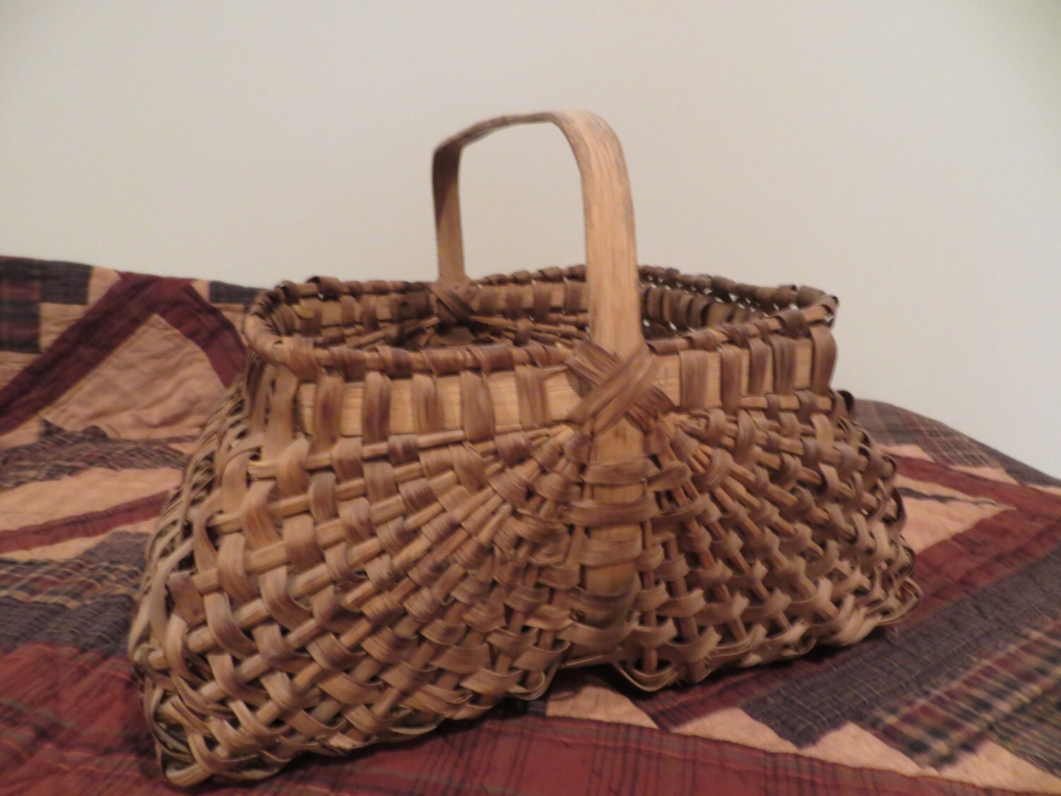 Ribbed Oak Basket - Etsy