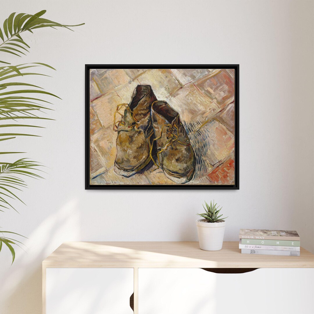 Vincent Van Gogh Shoes 1888 Famous Impressionism Oil Painting Matte ...