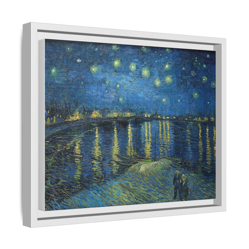 Vincent Van Gogh Starry Night Over the Rhone Famous Impressionism Oil ...