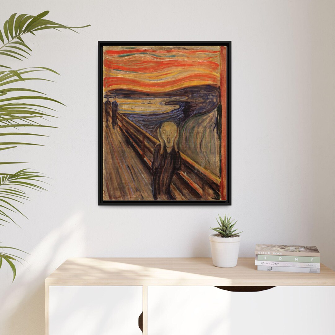 Edvard Munch the Scream Tempera Painting Version 1893 Famous Painting ...