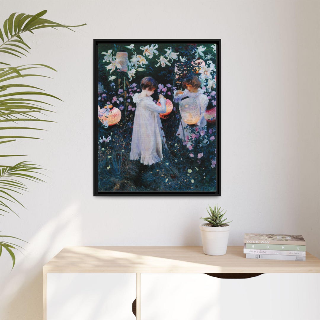 John Singer Sargent Carnation Lily Rose 1885 Famous Impressionism Oil ...