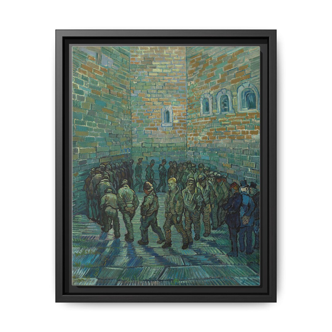 Vincent Van Gogh the Prison Courtyard (1890) Famous Impressionism Oil ...