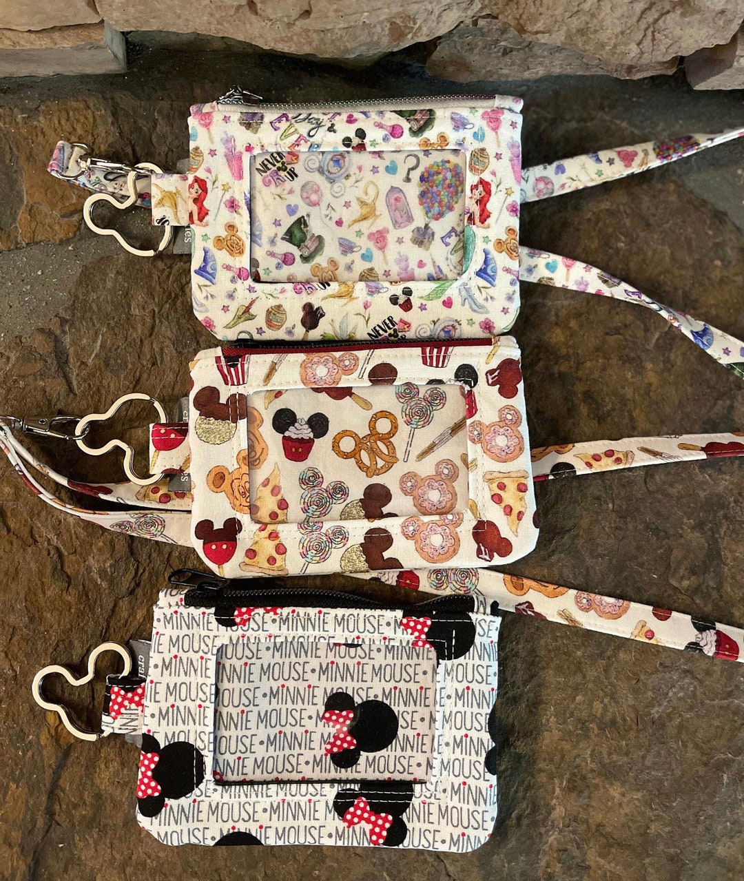 ID Wallet Zipper Pouch and Lanyard - Etsy