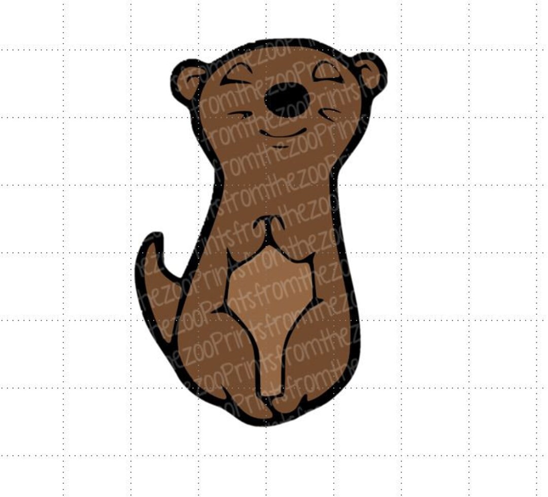 Cute Otter Svg/cut File Download - Etsy