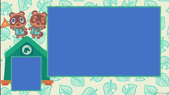 Animal Crossing Inspired Streaming Overlay 2 Frames | Etsy