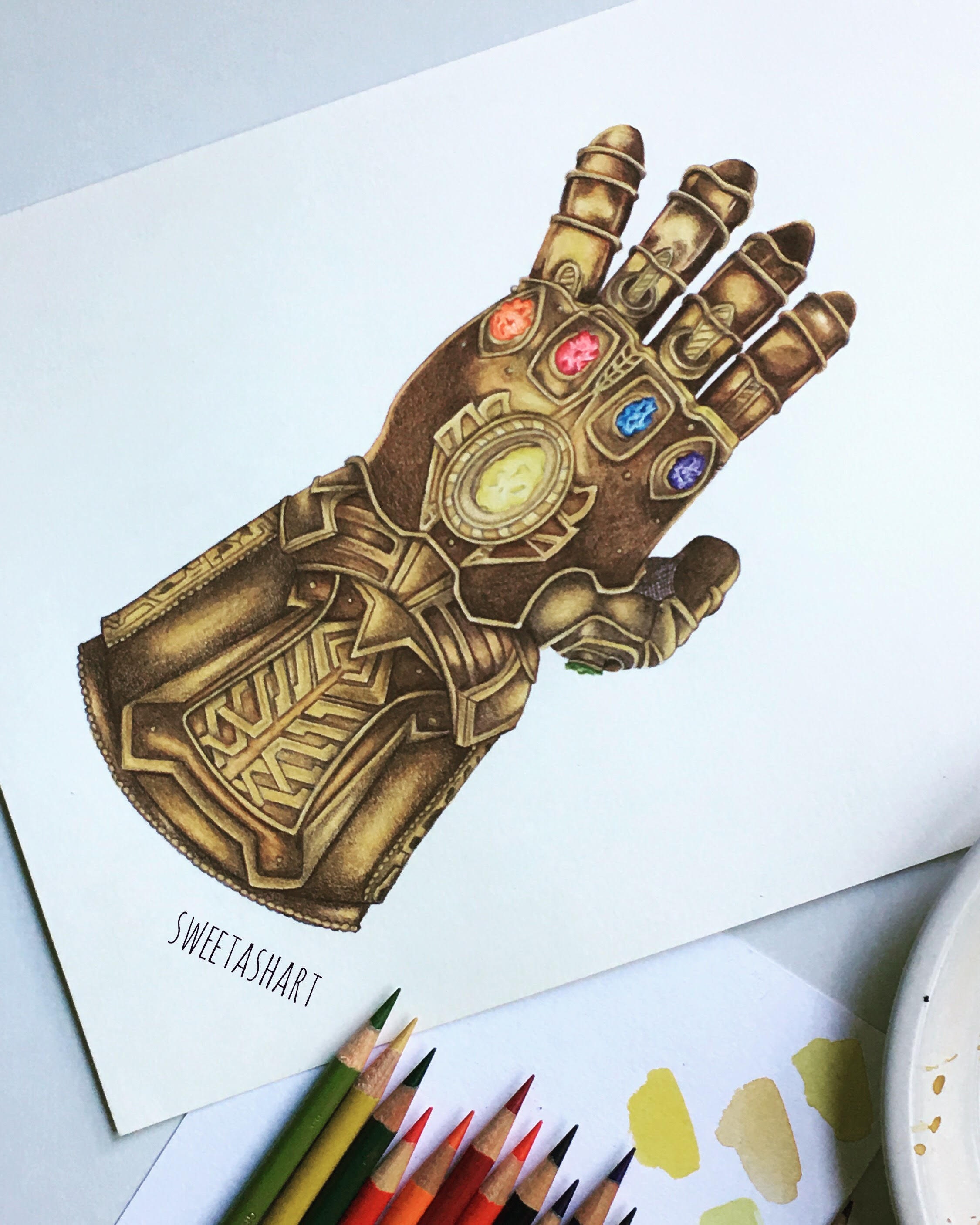 Gauntlet Illustration Art Print - Etsy