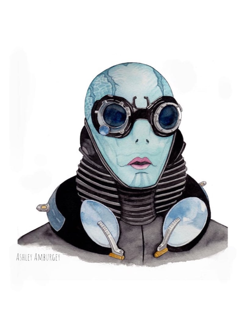 Mr. Sapien Watercolor Fanart Illustration Print - Etsy