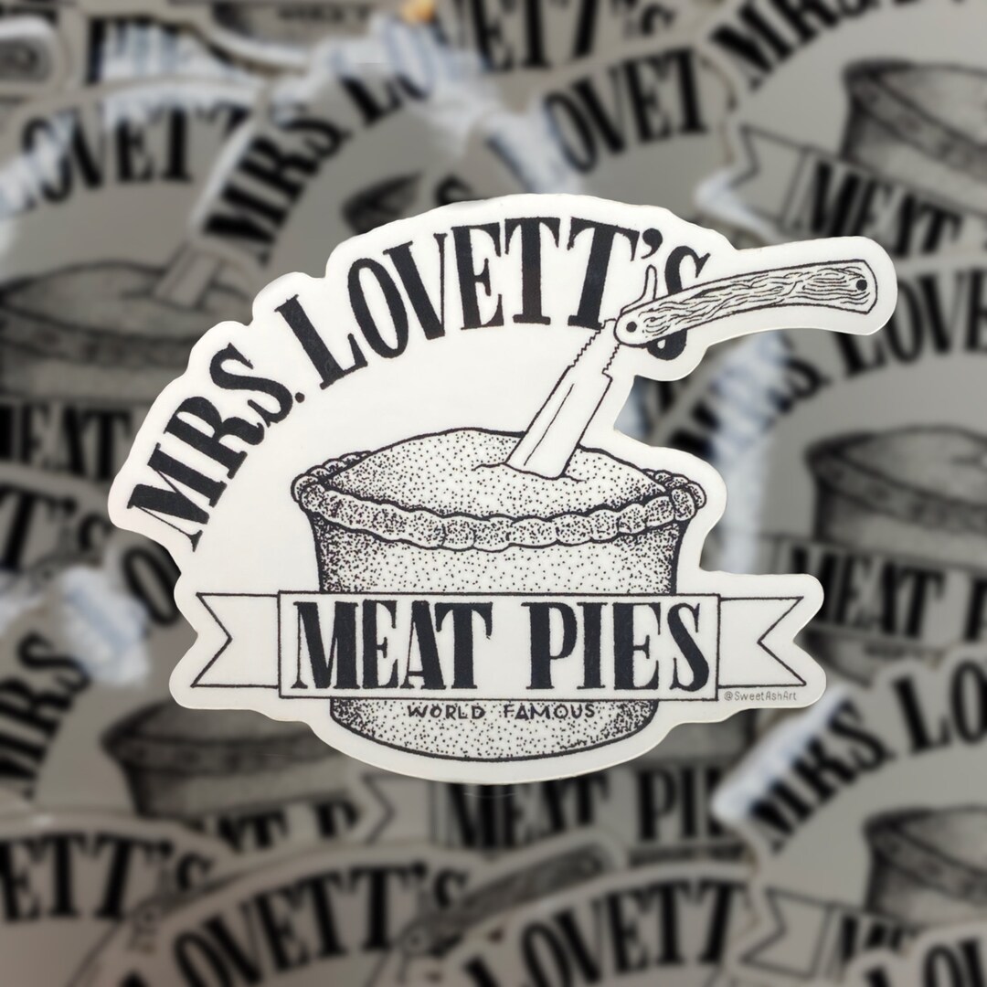 Mrs. Lovett's Meat Pies Sticker - Etsy