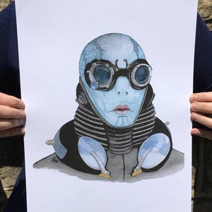 Mr. Sapien Watercolor Fanart Illustration Print - Etsy