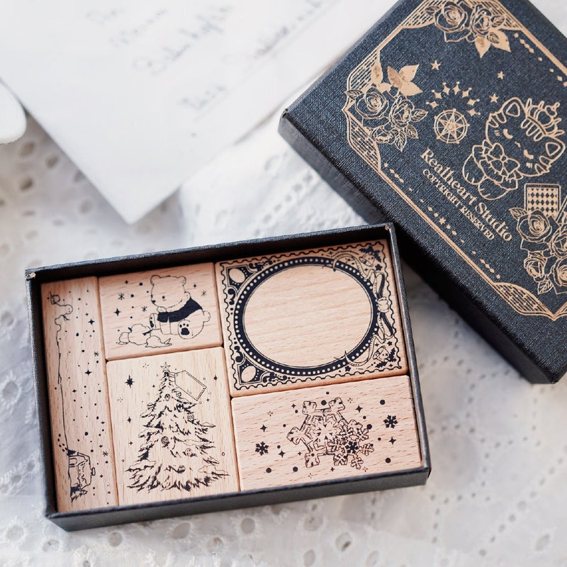 Winter Cabin Stamp - Etsy