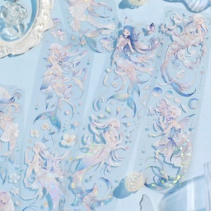 Mermaid Girls Masking Tape, the Sea Sparkles Like Tears in the Sun ...