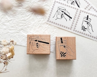 Coffee Press Rubber Stamp, Moka Pot, Coffee Maker, Mountains Stamp for ...