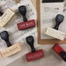 Old School Post Office Label Stamps, Wooden Handle Stamp, Air Mail ...