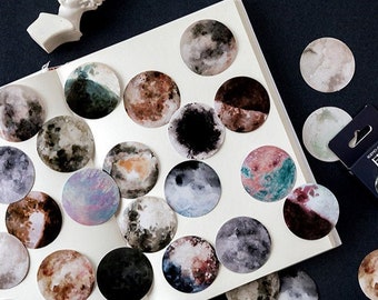 Galaxy Themed Stickers Pack Space Sticker Set Nebula Milky | Etsy