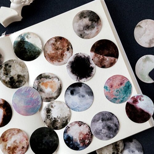 Galaxy Themed Stickers Pack Space Sticker Set Nebula Milky - Etsy