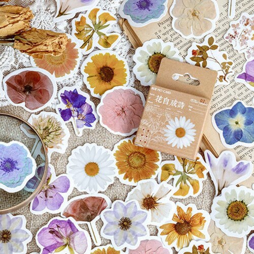 Floral Stickers Pack Flowers Sticker Sack Series E Planner - Etsy