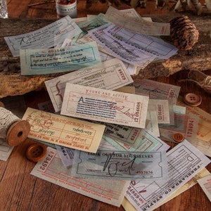Assorted Paper Tickets, Railway Ticket, Agency, Specimen Label ...