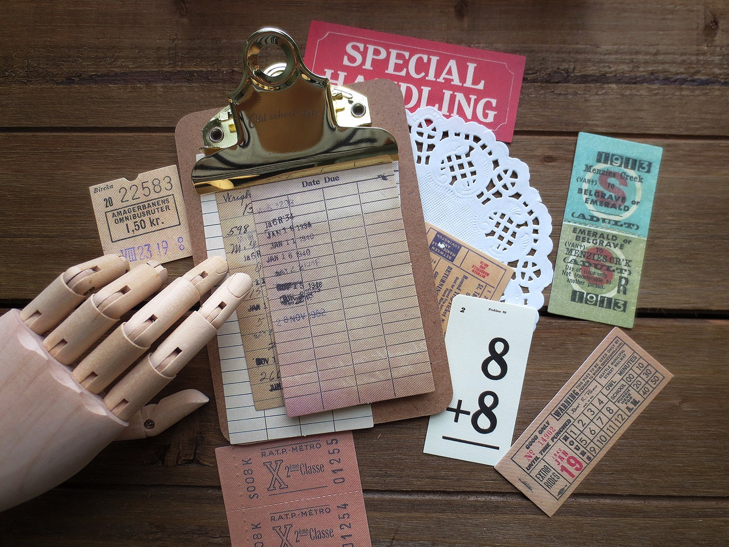 Ephemera Kit for Junk Journaling, Vintage Collection G, Paper Pack ...