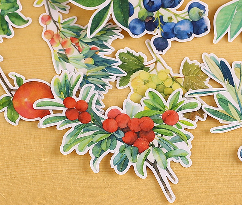 Wild Berries Stickers Pack Botanical Plant Sticker Pack | Etsy