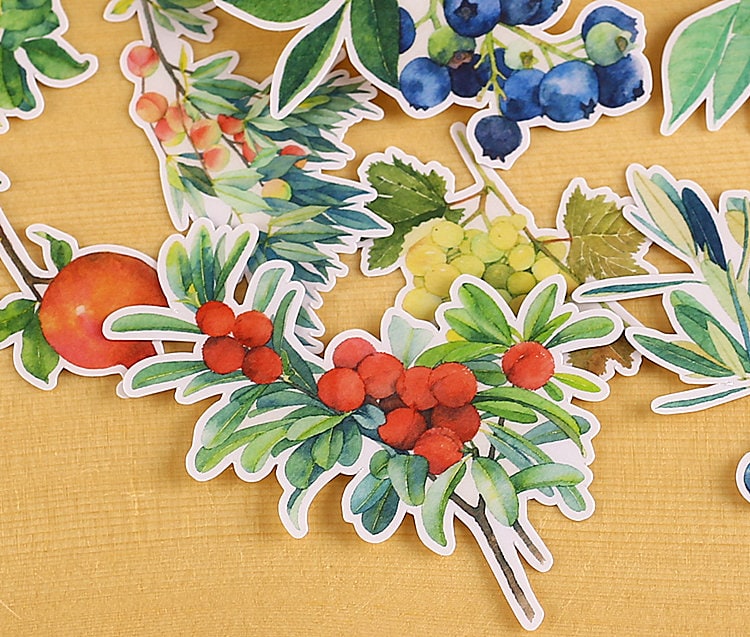 Wild Berries Stickers Pack Botanical Plant Sticker Pack - Etsy