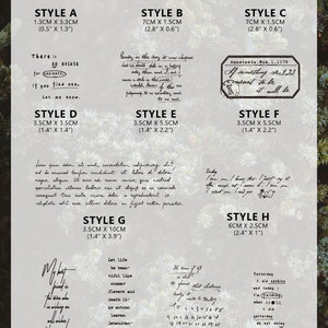 Words and Phrases Wooden Stamps, Poem and Motivational Quote Rubber ...