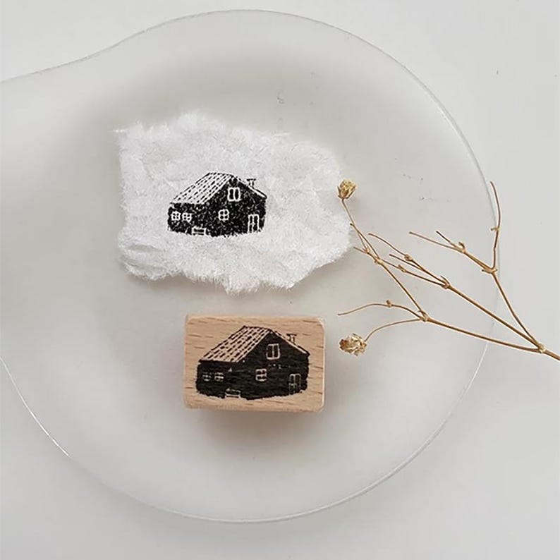 Little House Series Wood Mounted Polymer Stamps - Etsy