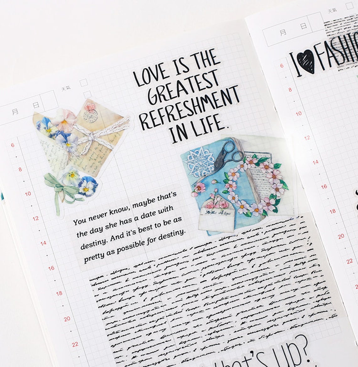 Flowers and Letters Sticker Pack Floral Sticker Sack Series - Etsy