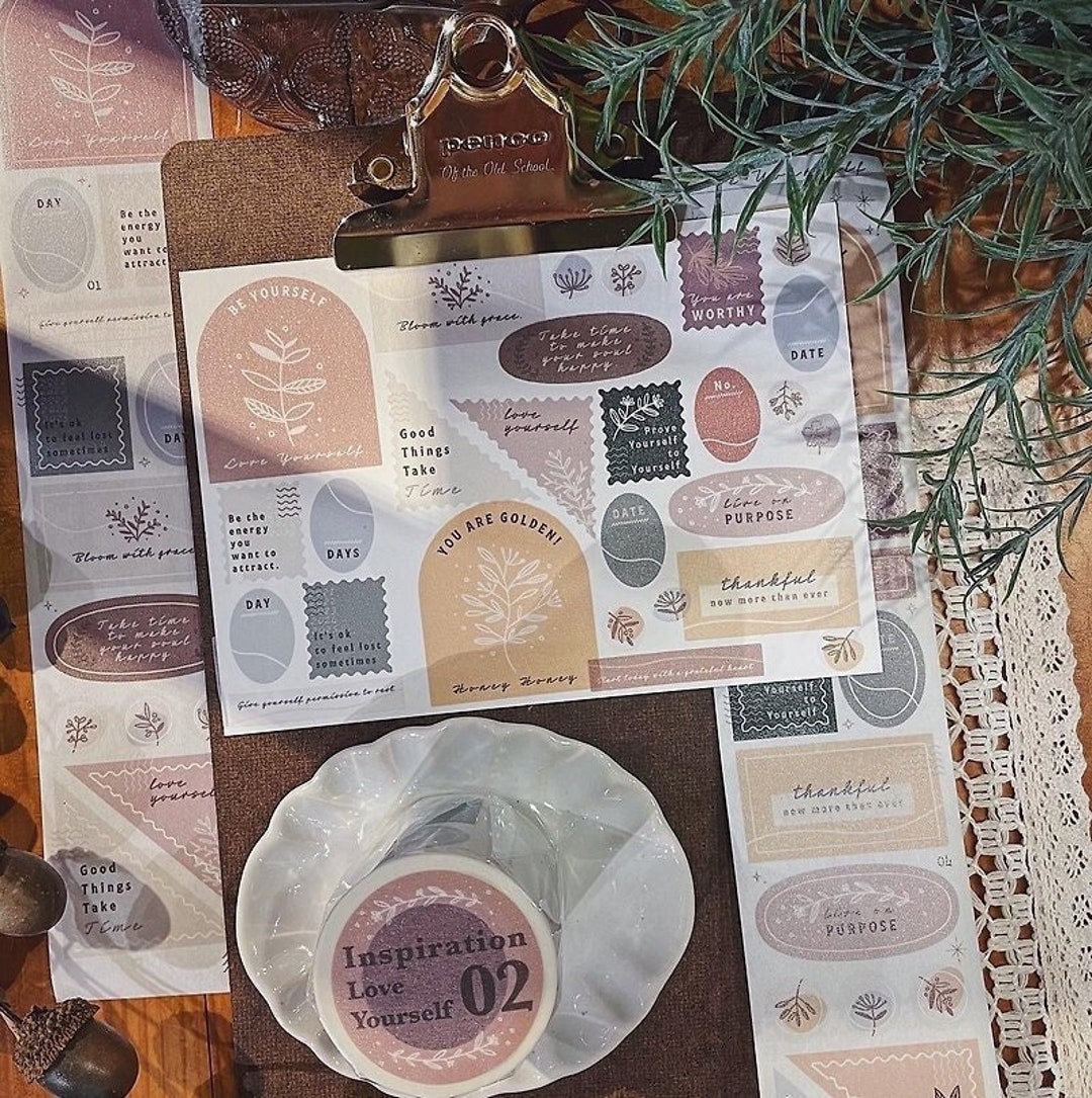 Labels Masking Tape, Jiushi Original Design Tape Series A, Die-cut ...