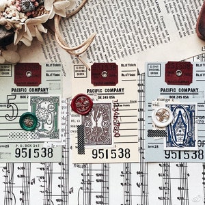 3PCS Train Ticket Stubs, Vintage Transit Tags, Ephemera, Scrapbooking ...