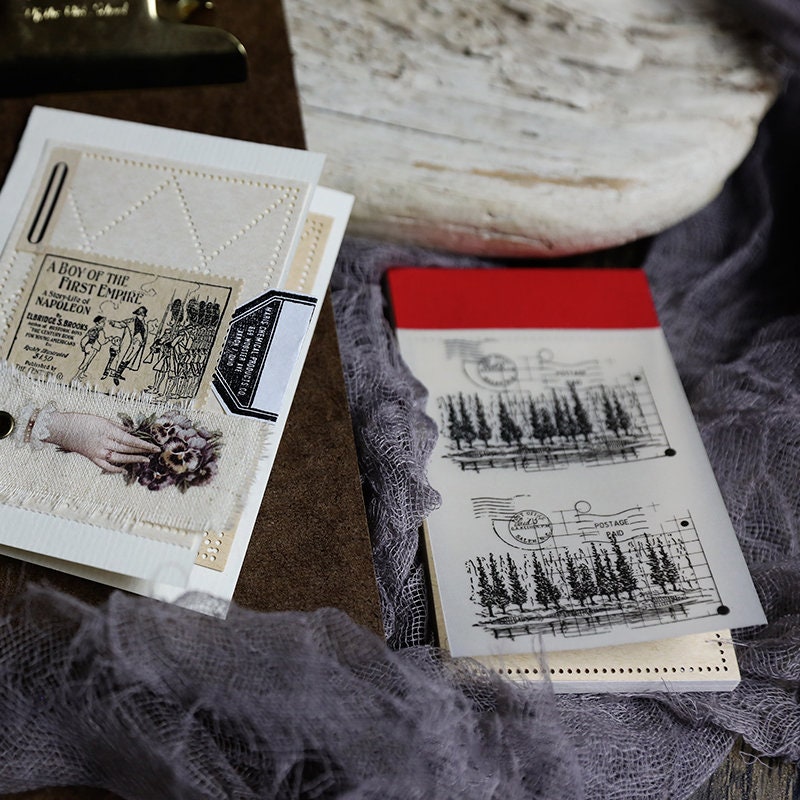 Perforated Stamps Paper Pad Neutral Tones Stamping Paper | Etsy