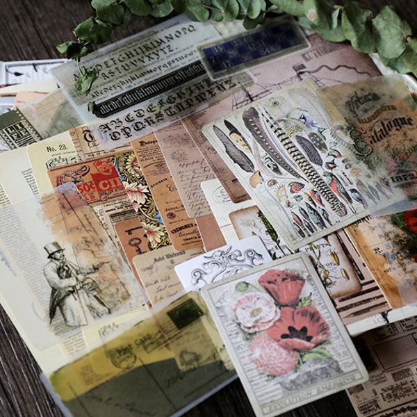 Ephemera Stickers - Etsy UK