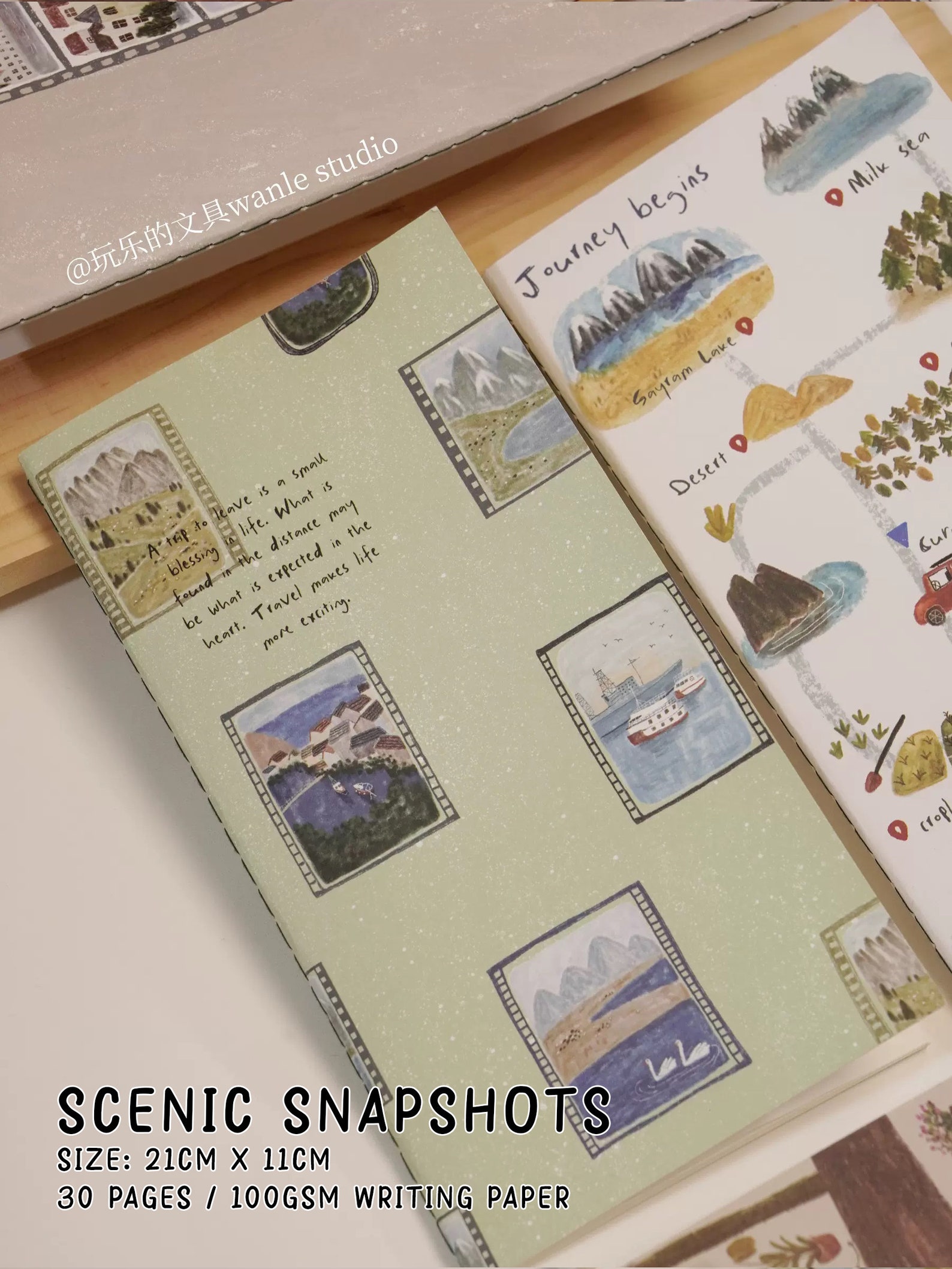 Wanle Studio Traveler's Notebook Insert, Blank White Notebook, TN ...