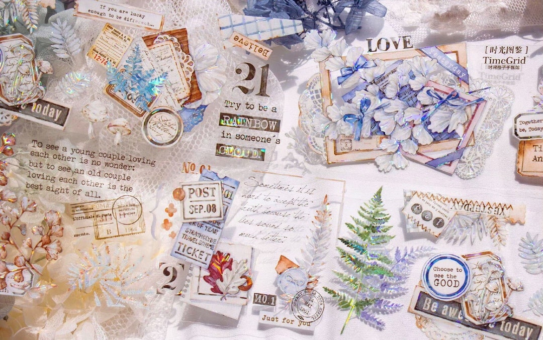 A Moment in Time Masking Tape, Timegrid Extra Wide Washi and PET Clear Tape, Fern and Butterfly ...