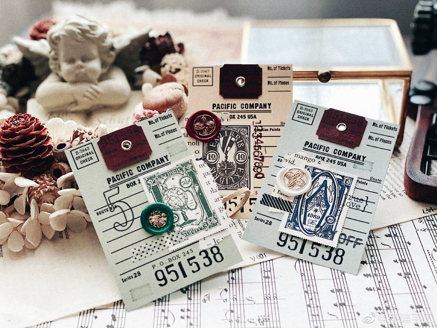 3PCS Train Ticket Stubs Vintage Transit Tags Ephemera | Etsy
