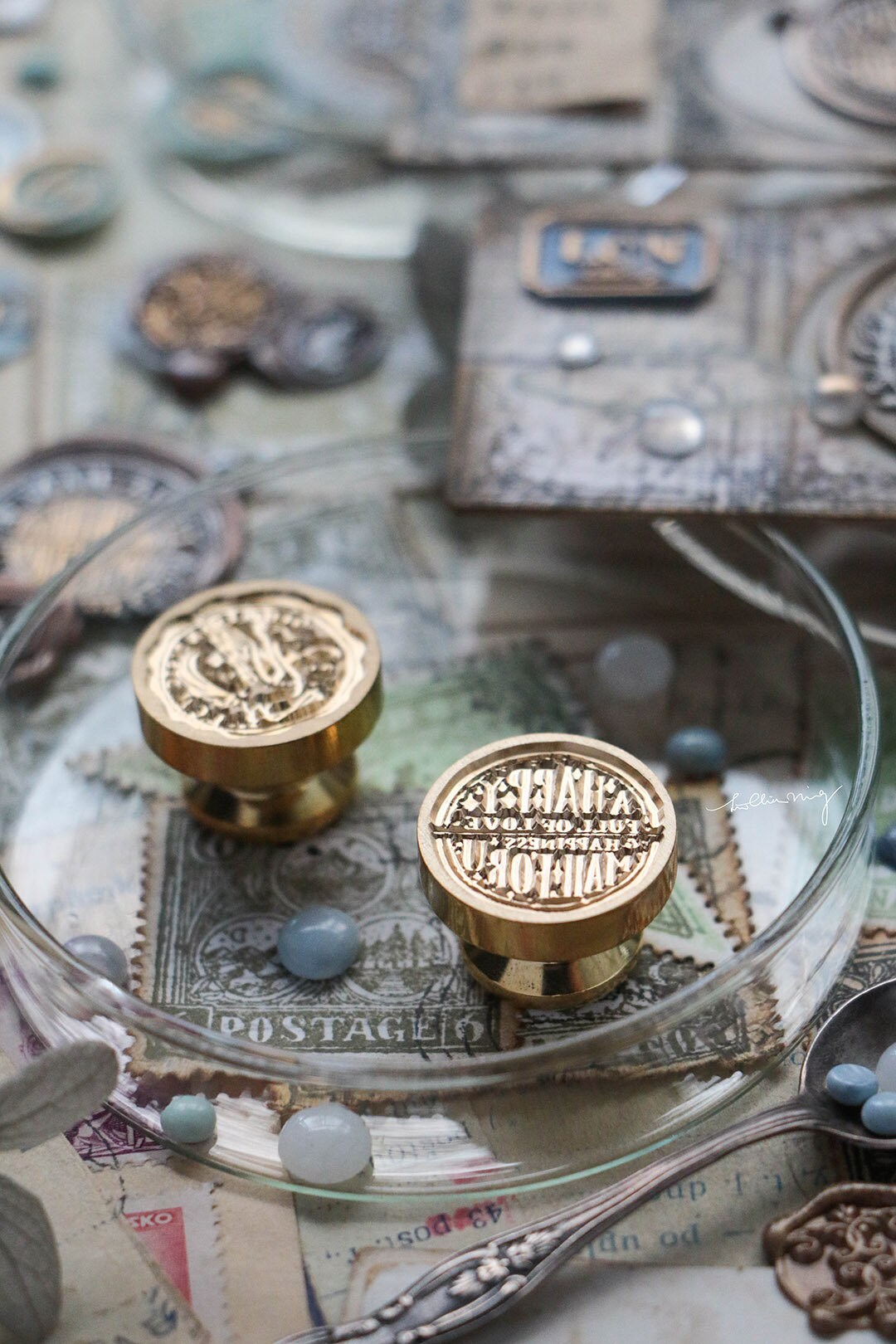 Snail Mail Wax Seal Stamp, A Happy Mail for You, Lin Chia Ning Original ...