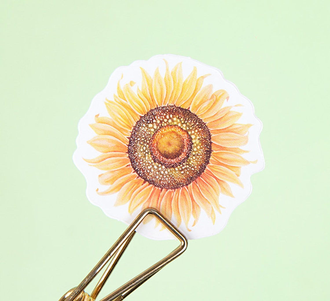 Daisies and Sunflowers Stickers Set Flowers Stickers Pack - Etsy