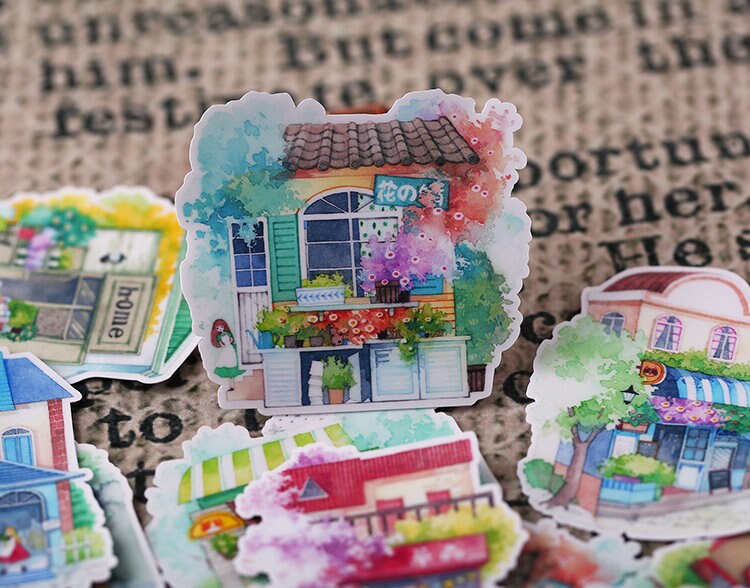 Boutique Shop Sticker Pack Bohemian Storefront Sticker Sack - Etsy