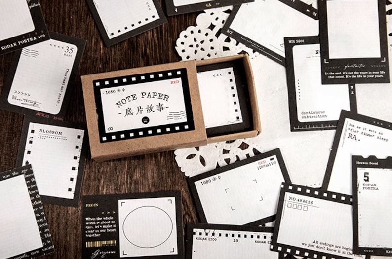 Mini Frames Themed Note Paper Box Set Stamp Frame Film - Etsy
