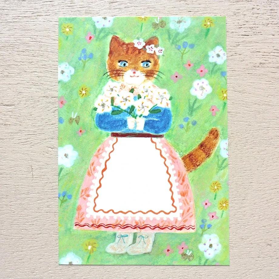 Tablier Writing Paper Pad, Cozyca, Aiko Fukawa Illustration Postcards ...