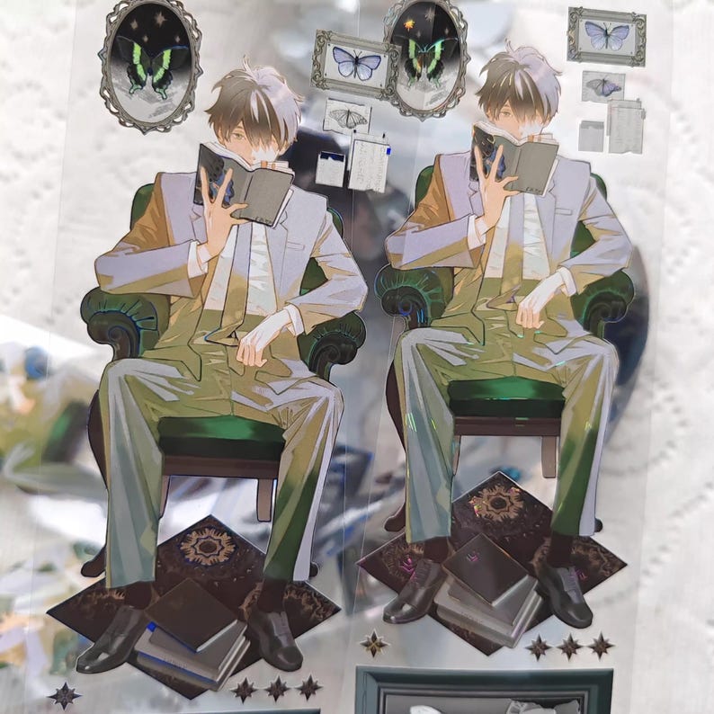 Chasing Shadows Masking Tape, Boys Illustration Washi and Holograph PET ...
