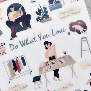 MU Lifestyle Print on Stickers 080, Work and Leisure Rub on Sticker ...