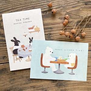 Tea Time Writing Paper Pad, Cozyca, Mariko Fukuoka Illustration ...