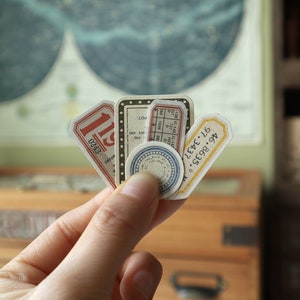 Vintage Tin Box Stickers, Vintage Collage Tags and Labels Stickers, Old ...