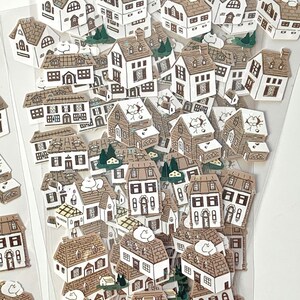 Cat House Stickers Sheet, Green Leaf Emboss, Mewmewbeam Kiss-cut ...