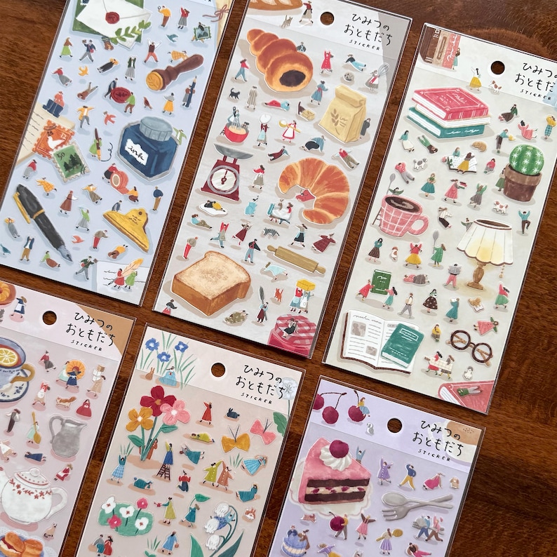 Mind Wave Secret Friends Series Sticker Sheets, Tea Party, Stationery ...