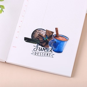 Winter Drinks Sticker Pack, Hot Chocolate, Coffee, Cappuccino, Mint ...